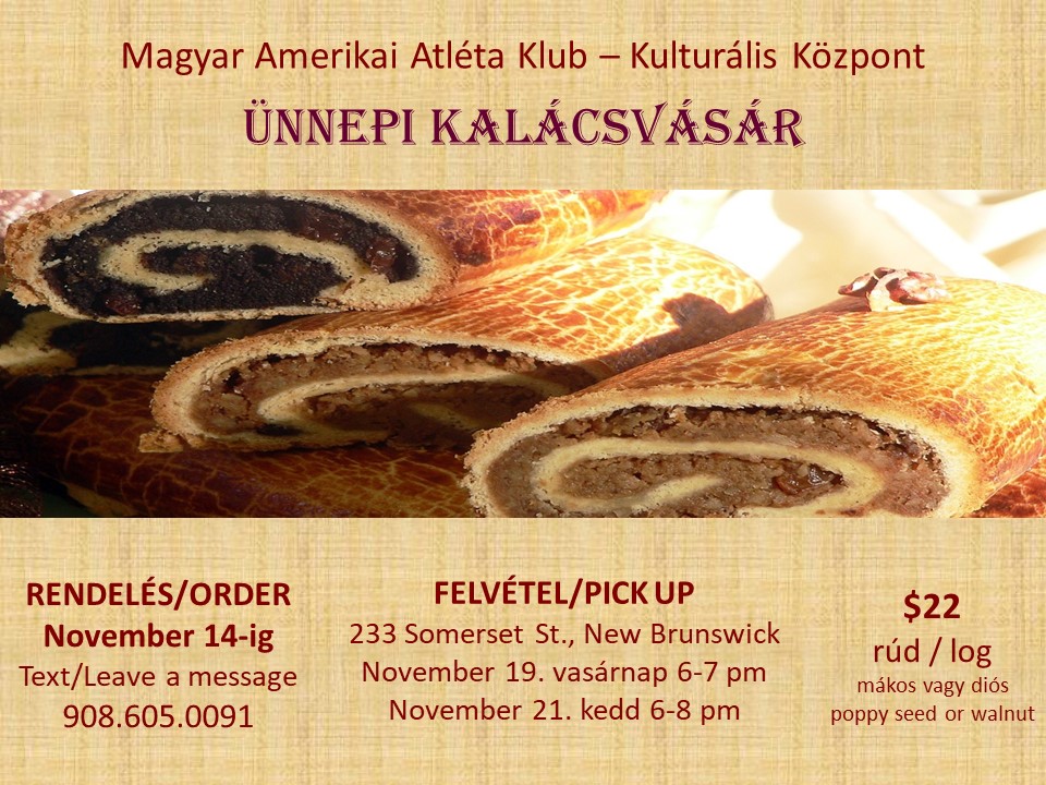 Kalács vásár – Magyar Amerikai Atléta Klub